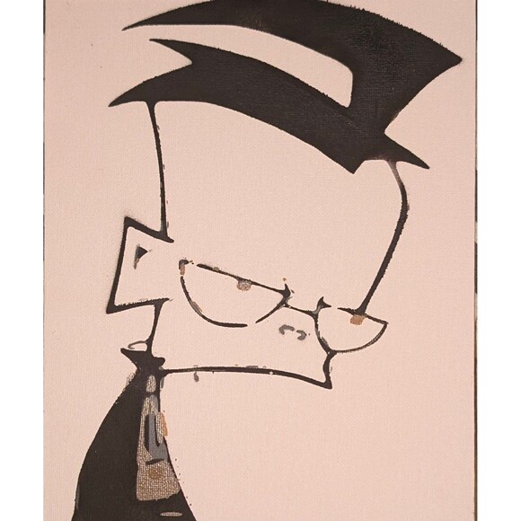 Handmade | Art | Invader Zim Spray Paint Art Piece | Poshmark
